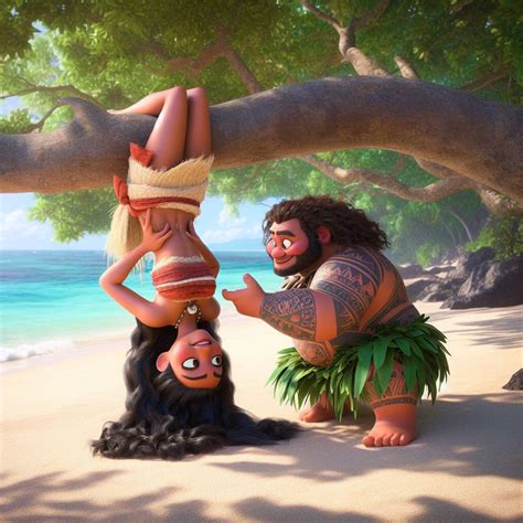Moana Gets Trained By Maui 9 By Peezy09 On Deviantart