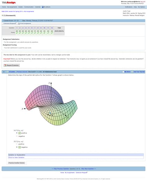 113 Webassign Answers