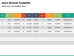 Agile Release Planning PowerPoint Template SketchBubble