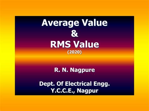 SOLUTION 2 1 Average Value And Rms Value Studypool