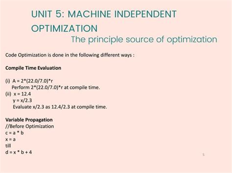 compiler design machine independent optimizations pdf programming