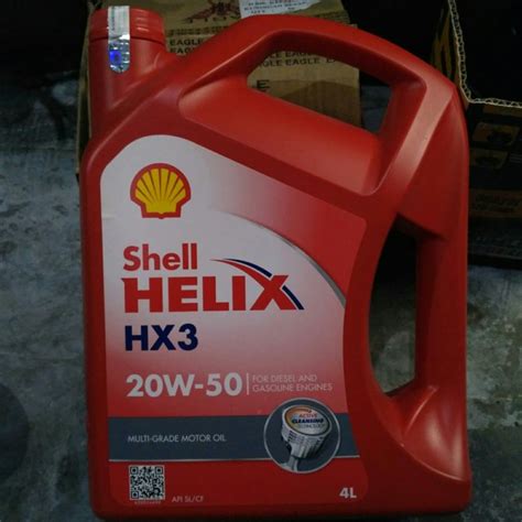 Jual Oli Shell Helix Hx3 Sae 20w 50 Shopee Indonesia