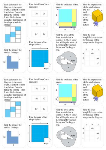 Visual Algebraic Proof Teaching Resources Visual Algebraic Proof Teaching Resources