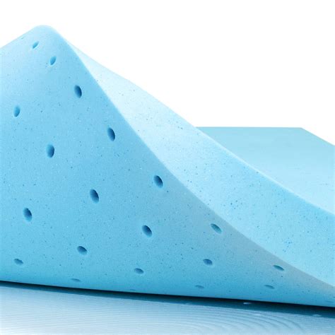 Subrtex Inch Memory Foam Mattress Topper Ventilated Gel Infused Bed Foam Topper CertiPUR US