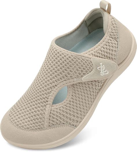 Leisfit Womens Wide Barefoot Walking Shoes Adjustable