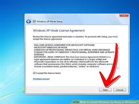 how to install windows xp mode in windows 7 with pictures