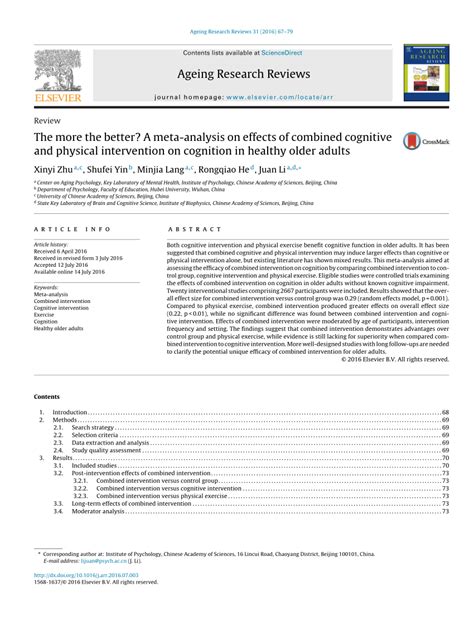 Pdf The More The Better A Meta Analysis On Effects Of Combined