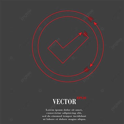 Simple Yet Modern Web Button With Check Mark And Customizable Text Area Vector Ok Vector