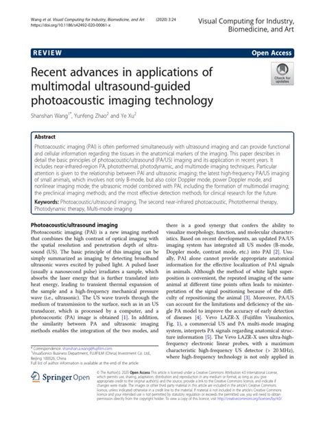 Recent Advances In Applications Of Multimodal Ultrasound Guided