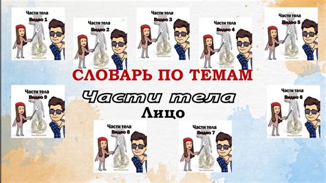 Словарь по темам Французский язык Части тела лицо на французском Французский для начинающих