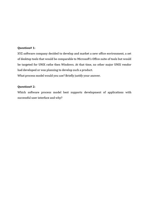Quiz Software Engineering Pdf