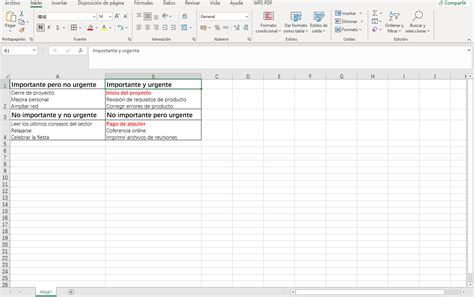 Cómo Crear Una Matriz De Eisenhower En Excel Guía Paso A Paso Boardmix