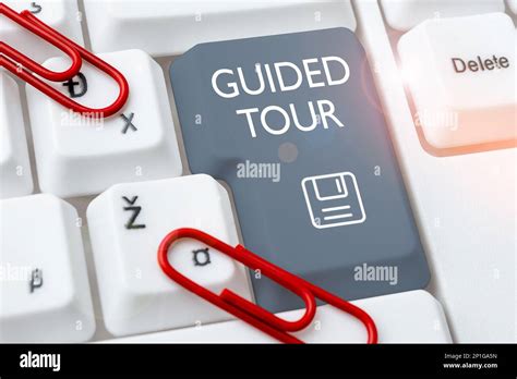 Conceptual Display Guided Tour Concept Meaning Advice Or Information