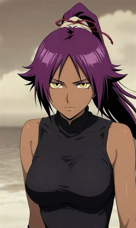 Yoruichi Shihoin Концептуальная иллюстрация Блич аниме Йоручи