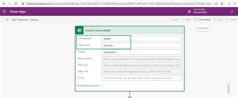 set timezone format field based on account location in microsoft