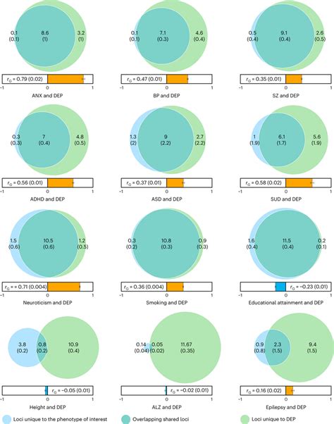 Genetic Overlap Between Dep And Selected Phenotypes Using Mixer Venn Download Scientific