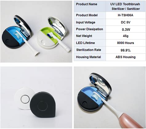 Usb Rechargeable Uv Led Sanitizer Electric Toothbrush Sterilizer High