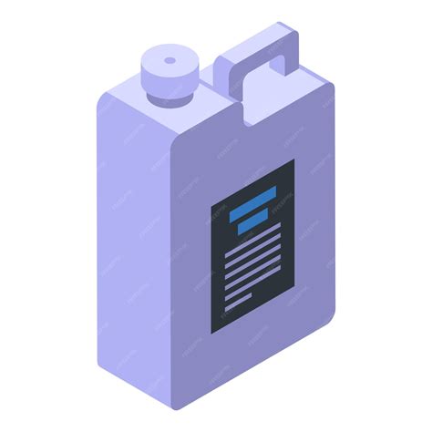 Premium Vector Canister Epoxy Resin Icon Isometric Vector Table