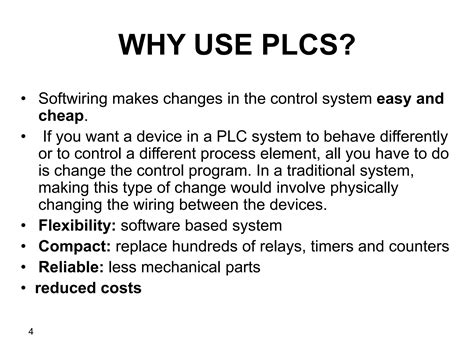Programmable Logic Controllers Introduction To PLCs Chapter Lec Ppt