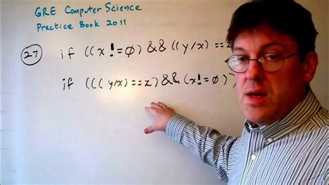 Gre Computer Science Question 27 Youtube
