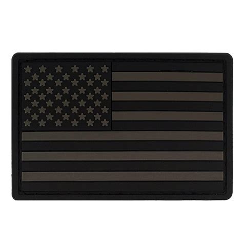 Black American Flag Patch Pvc American Flag Patch