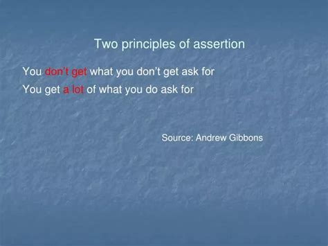 Ppt Two Principles Of Assertion Powerpoint Presentation Free Download Id4960219