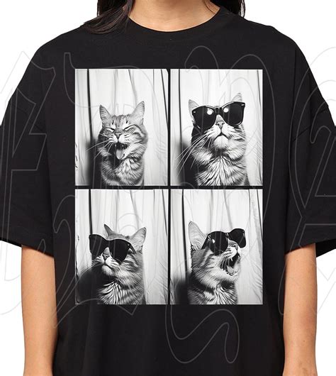 Cute Cat Face Photobooth Shirt Funny Cool Cat Face Photobooth Shirt
