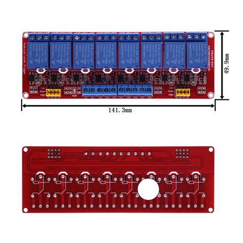 Modul De Comanda Cu 8 Relee La 5v Cu Optocuplor Pentru Arduino Emagro