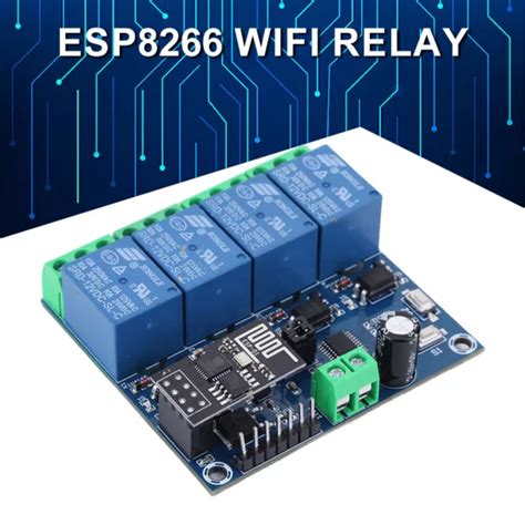 Wifi Relay Module 5v 12v Esp8266 Wifi Control Relay Board For Arduino 4s 18 25 Picclick Au