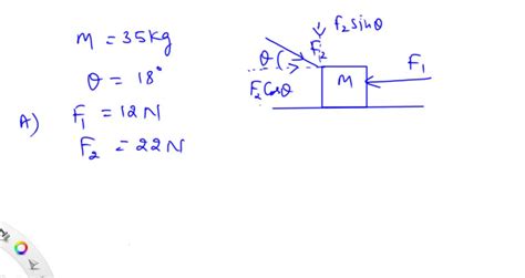 A Block With A Mass Of M 35 Kg Rests On A Frictionless Surface And Is