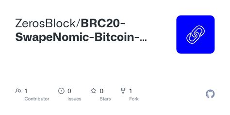 github zerosblock brc20 swapenomic bitcoin blockchain