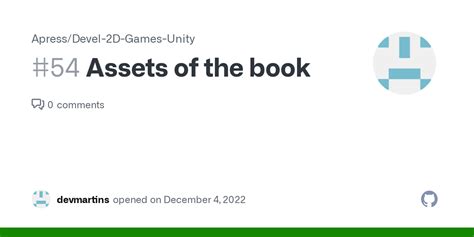 Assets Of The Book · Issue 54 · Apressdevel 2d Games Unity · Github