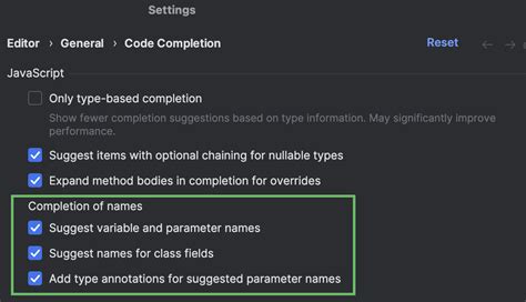 Code Completion Webstorm Documentation