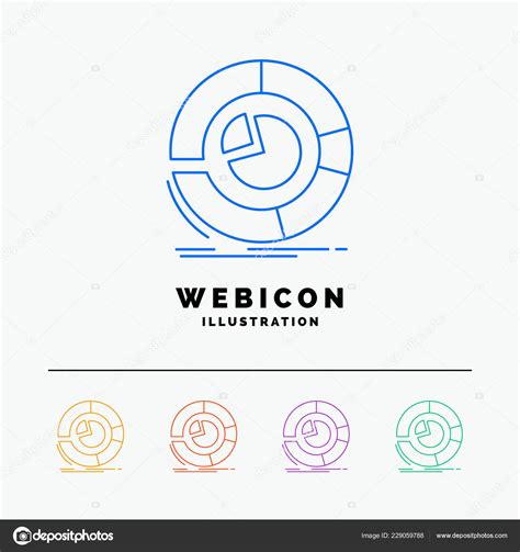 Analysis Analytics Business Diagram Pie Chart Color Line Web Icon Stock Vector By ©flatart 229059788