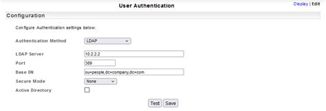 User Authentication Statseeker Documentation
