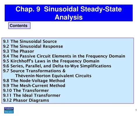 PPT Chap Sinusoidal Steady State Analysis PowerPoint Presentation ID