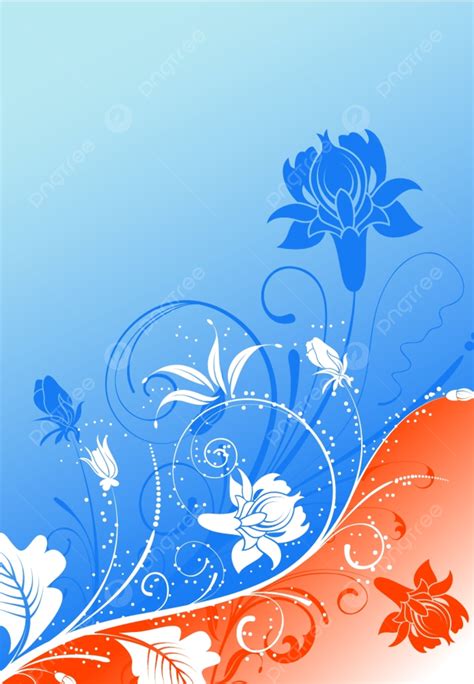 꽃 배경 Eps 자연 실루엣 여름 유행 봄 배경 일러스트 및 사진 무료 다운로드 Pngtree