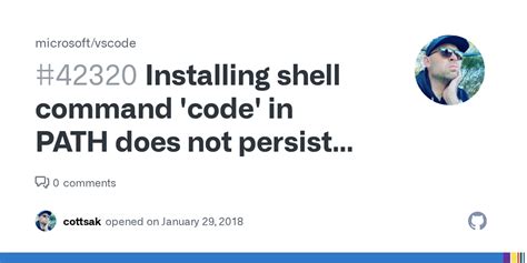 Installing Shell Command Code In Path Does Not Persist When Running Code From ~downloads