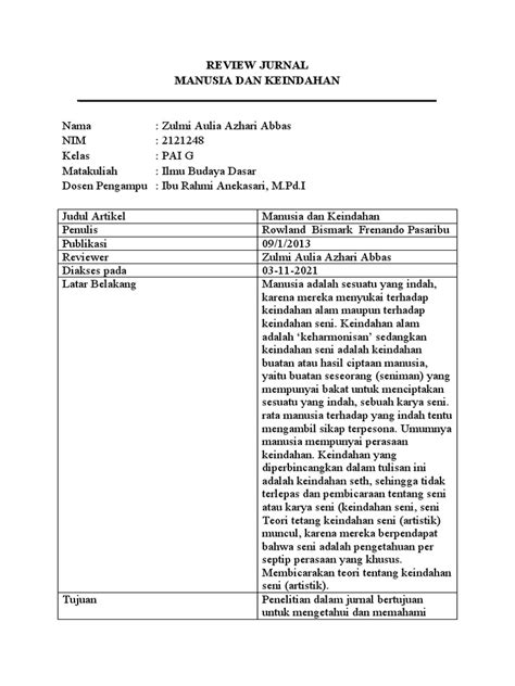 Zulmi Aulia A A Review Jurnal Ibd Pdf