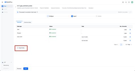 Re Importing Content Industry Trial Mode Data Byteplus Recommend Byteplus