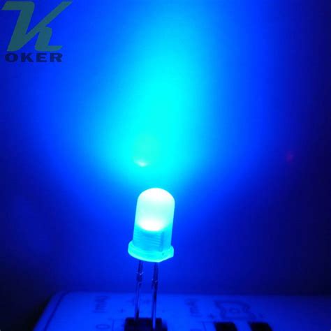 2021 5mm Blue Diffused LED Light Lamp Led Diodes 3mm Diffused Blue Ultra Bright Round LED Light