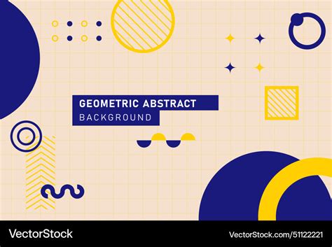 Geometric Modern Abstract Template Design Vector Image