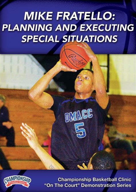 Mike Fratello Planning And Executing Special Situations Basketball