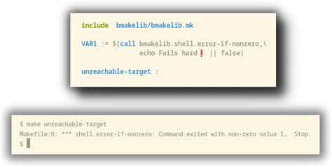 Bmakelib V070 Released A Fail Fast Alternative To Shell Bahman