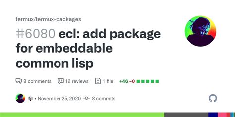 embeddable common lisp is now available in termux on android r common