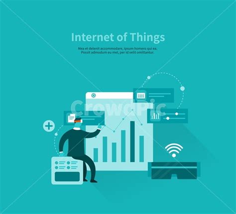 그래프 Iot 캐릭터 직장인 회사원 사진이미지일러스트캘리그라피 Dawool작가