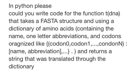 Solved In Python Please Could You Write Code For The