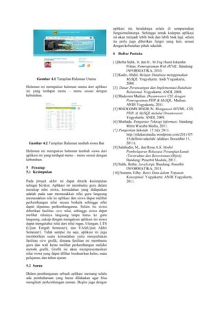 Jta Sistem Informasi Pengolahan Nilai Berbasis Web PDF