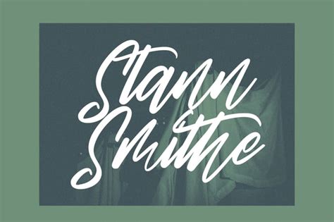 Gunstages Slanted Script Font Script And Handwritten Decorative Ft