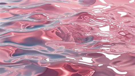 Pink And Blue Wavy Liquid Surface Creating Abstract Pattern Stock Illustration Illustration Of